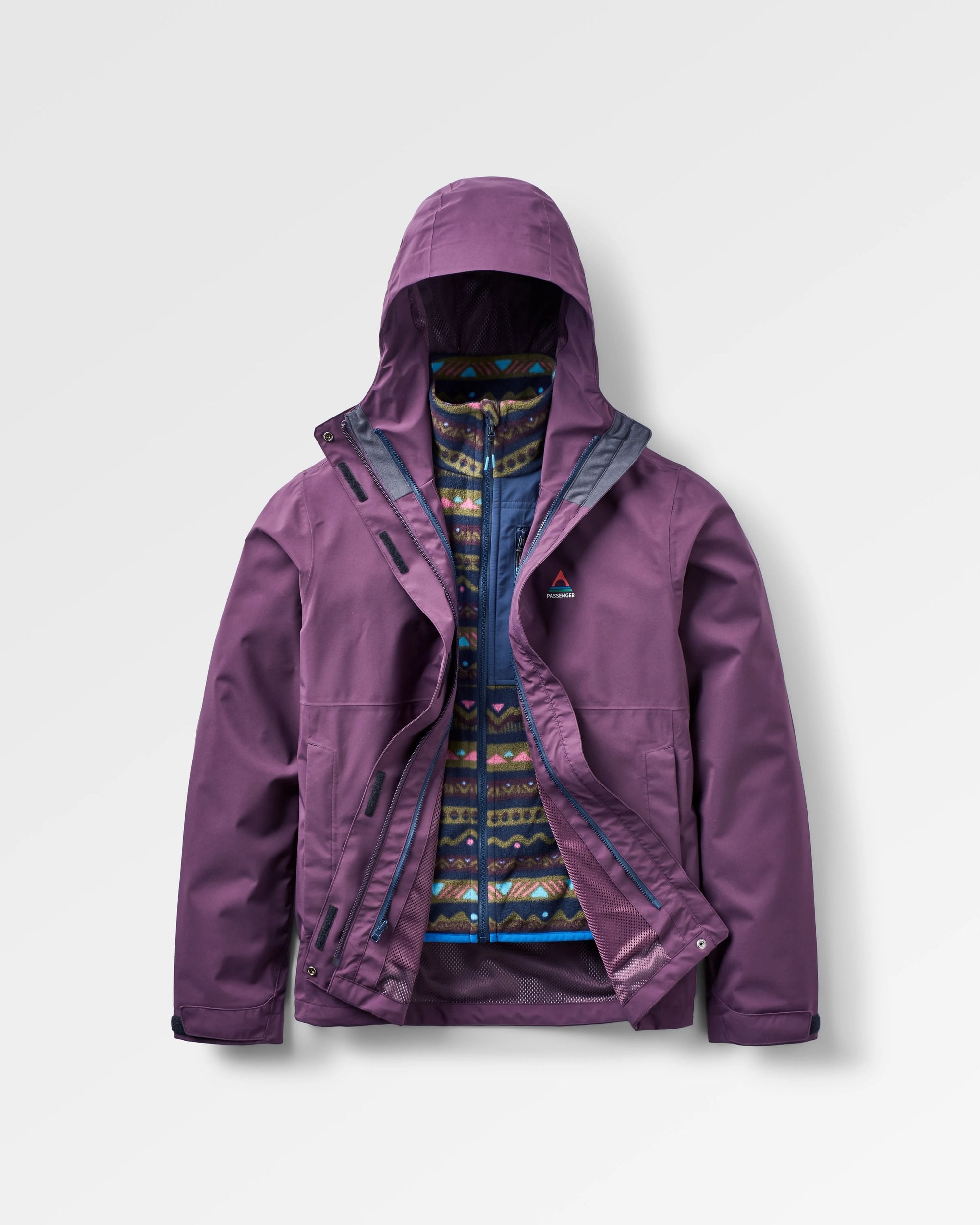 Breckenridge Waterproof 3 In 1 Jacket Deep Plum – Passenger